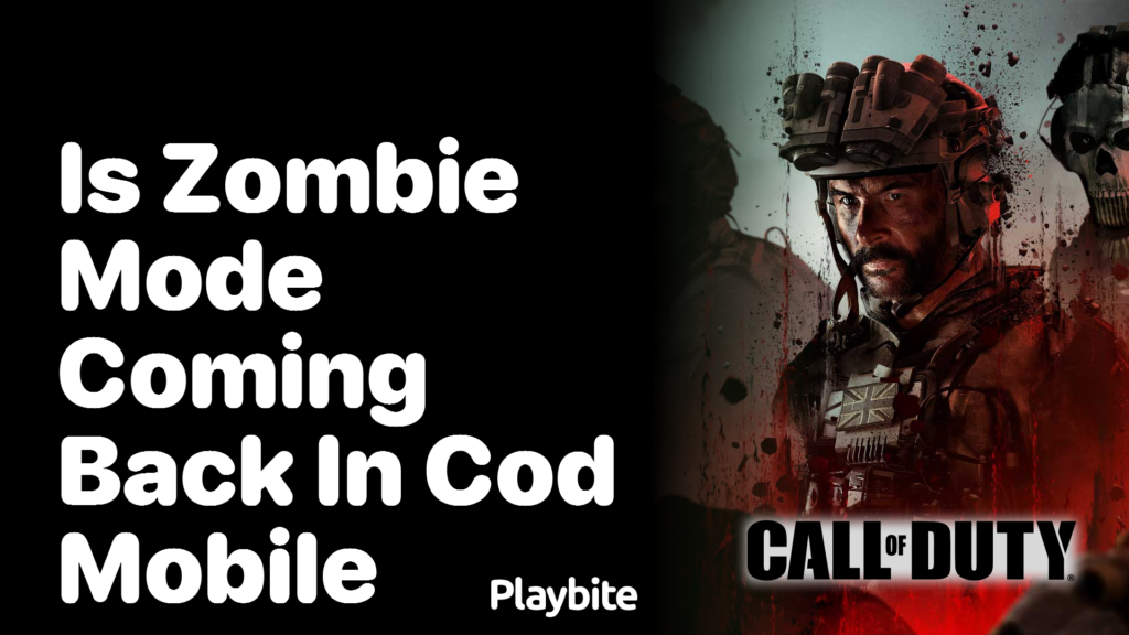 Is Zombie Mode Making a Return in COD Mobile? - Playbite