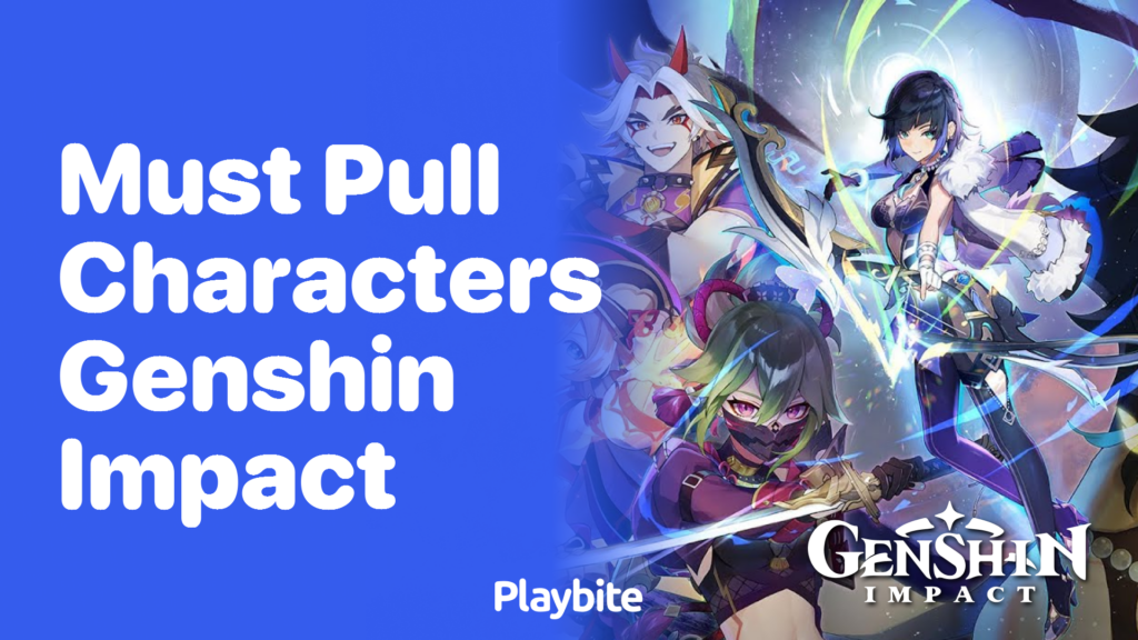 Must You Pull Characters in Genshin Impact? - Playbite