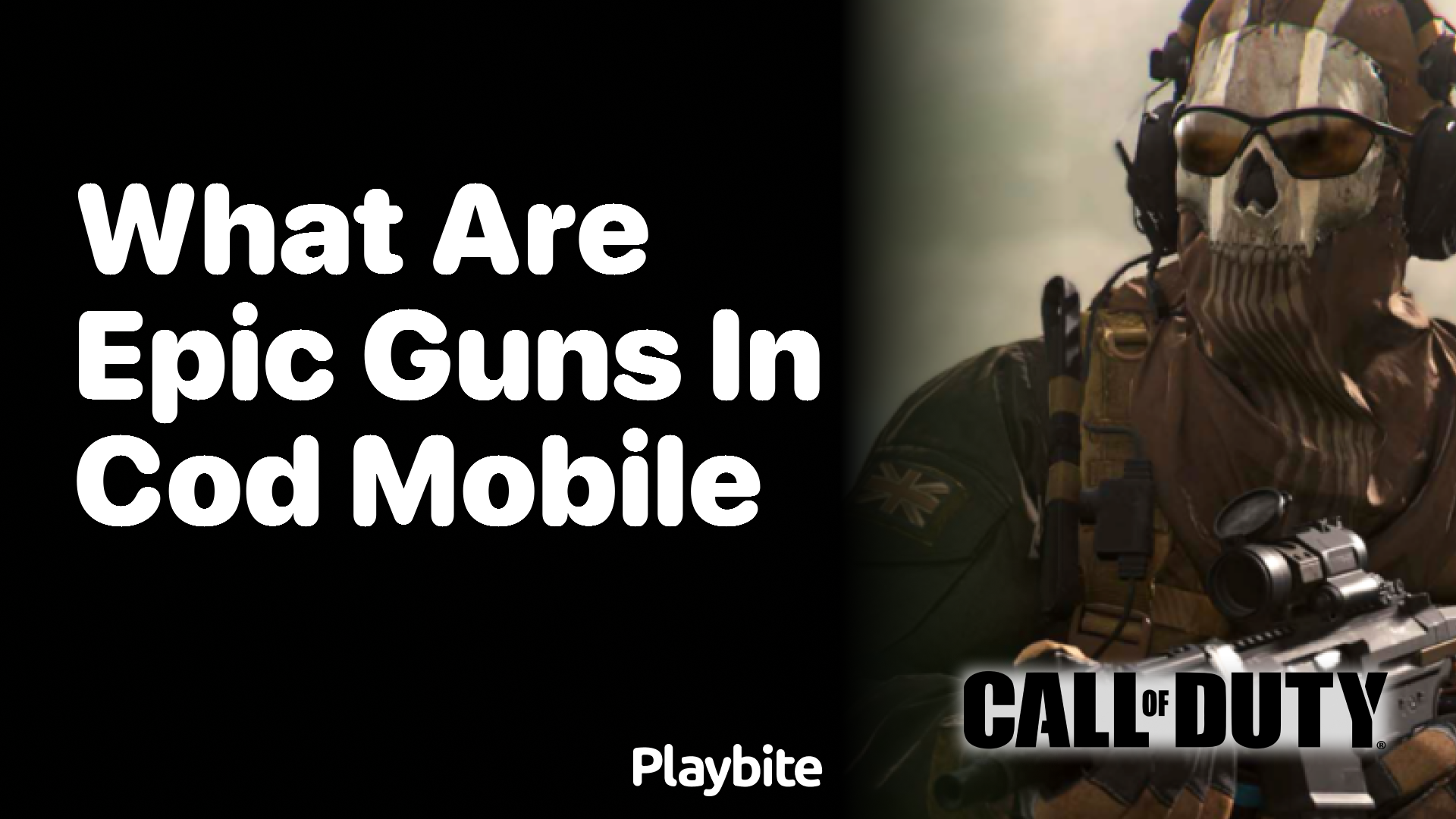 What Are Epic Guns in COD Mobile and Why They Matter - Playbite