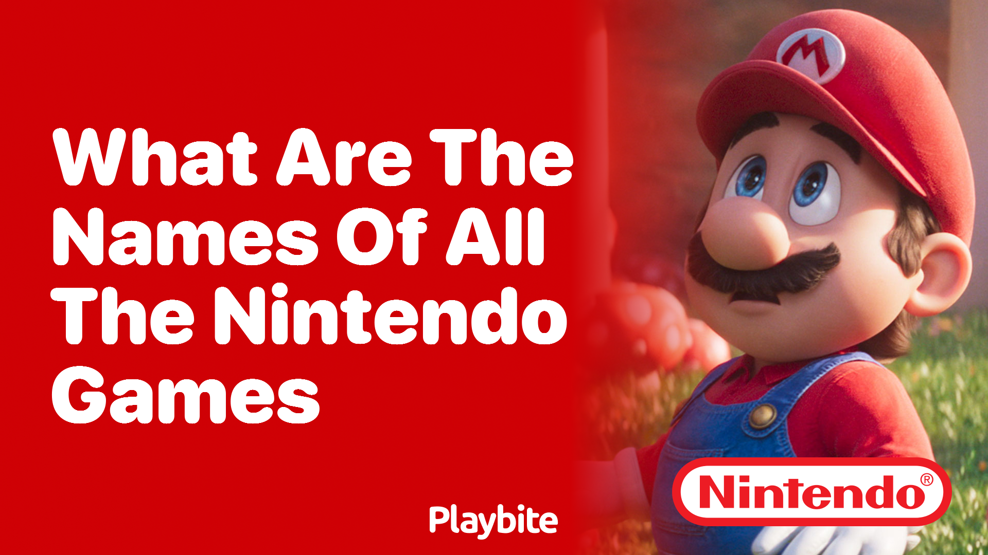 What Are the Names of All the Nintendo Games? - Playbite