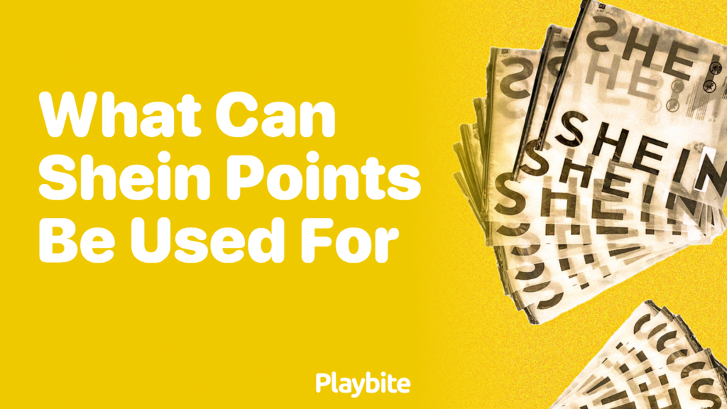 What Can SHEIN Points Be Used For? Unlocking the Magic of Shopping ...