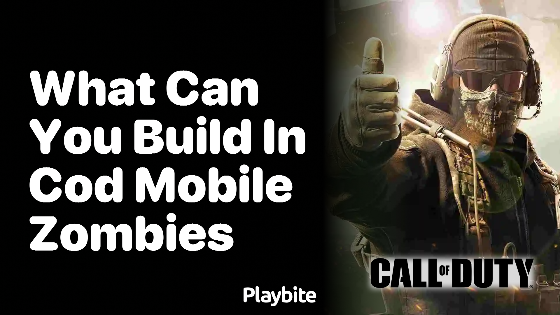 What Can You Build in CoD Mobile Zombies? - Playbite