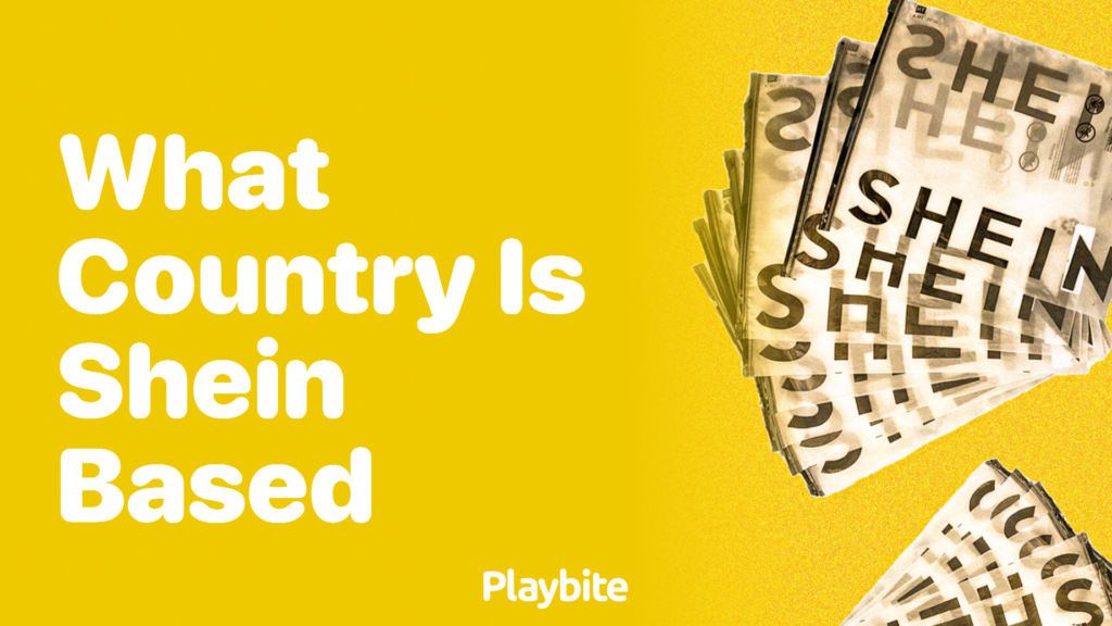 What Country Is SHEIN Based In? Discover the Origin of Your Favorite ...