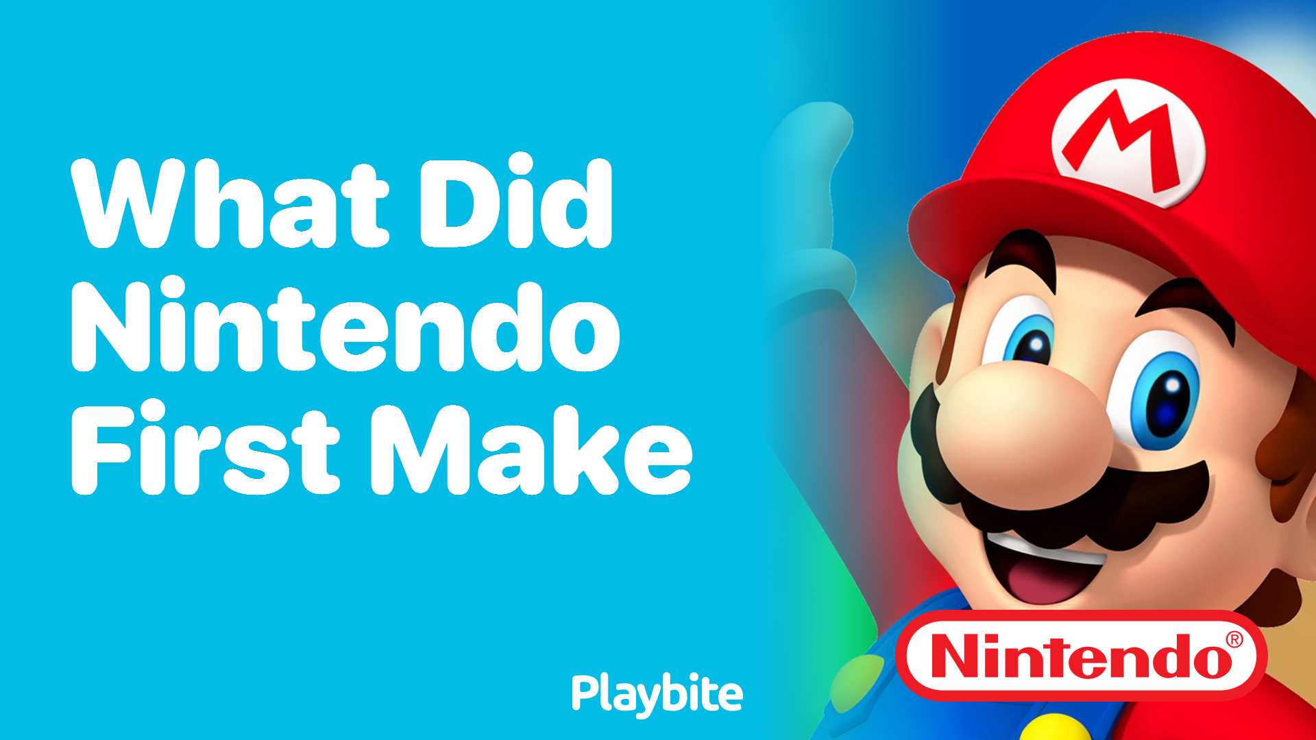 What Did Nintendo First Make? Uncovering the Origins - Playbite