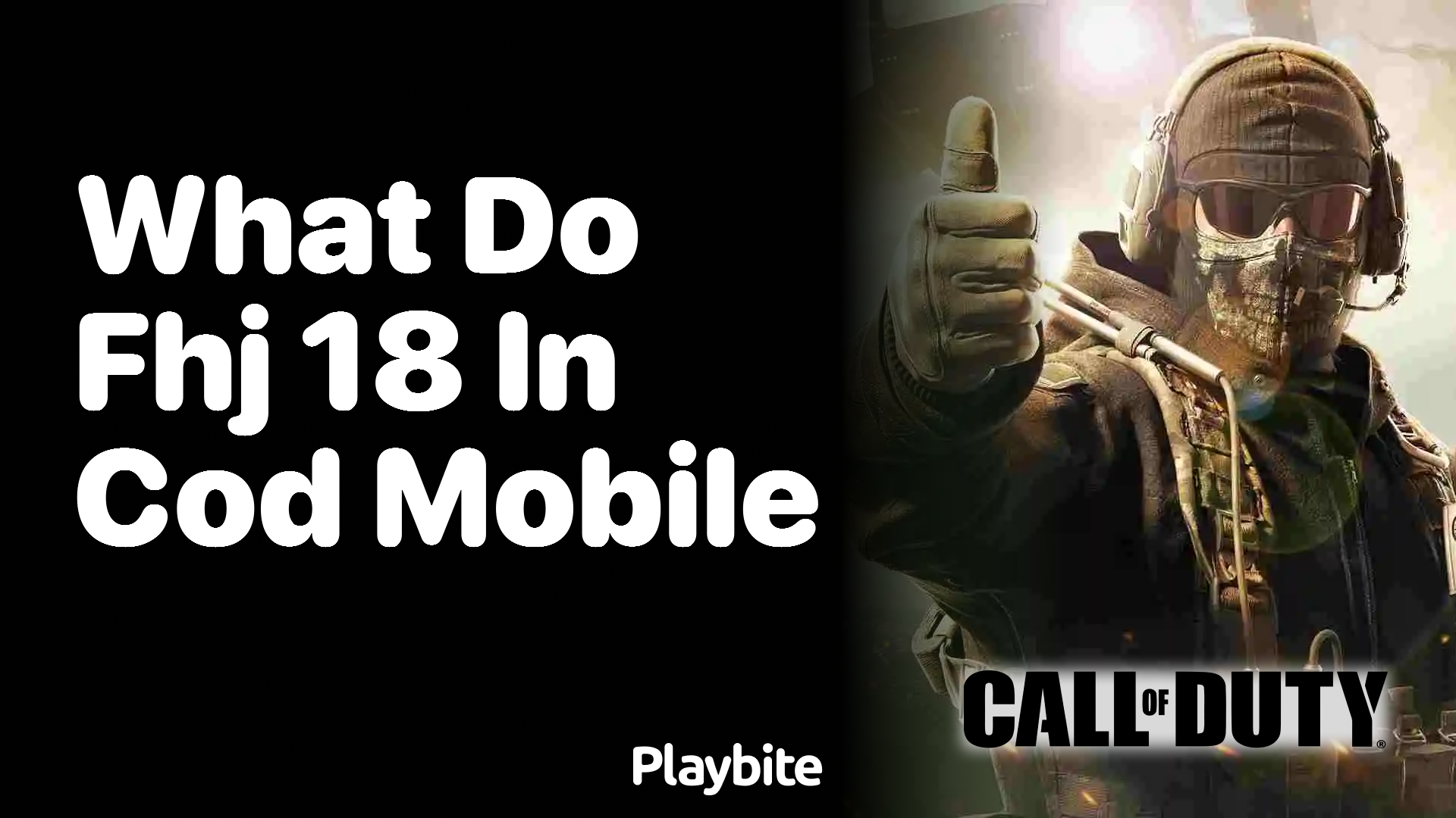What Does the FHJ-18 Do in COD Mobile? - Playbite