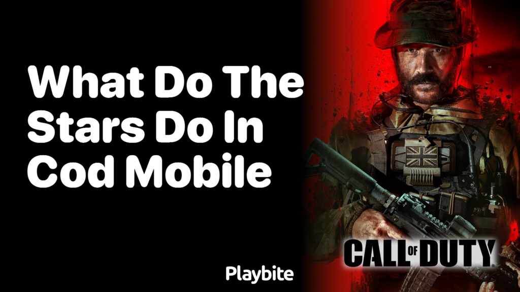 What Do the Stars Do in CoD Mobile? - Playbite
