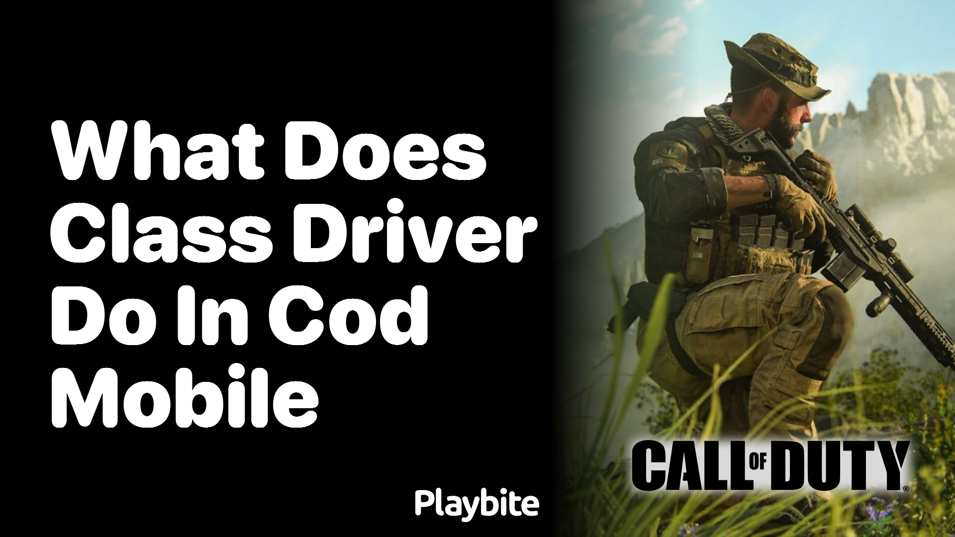 What Does a Class Driver Do in COD Mobile? - Playbite