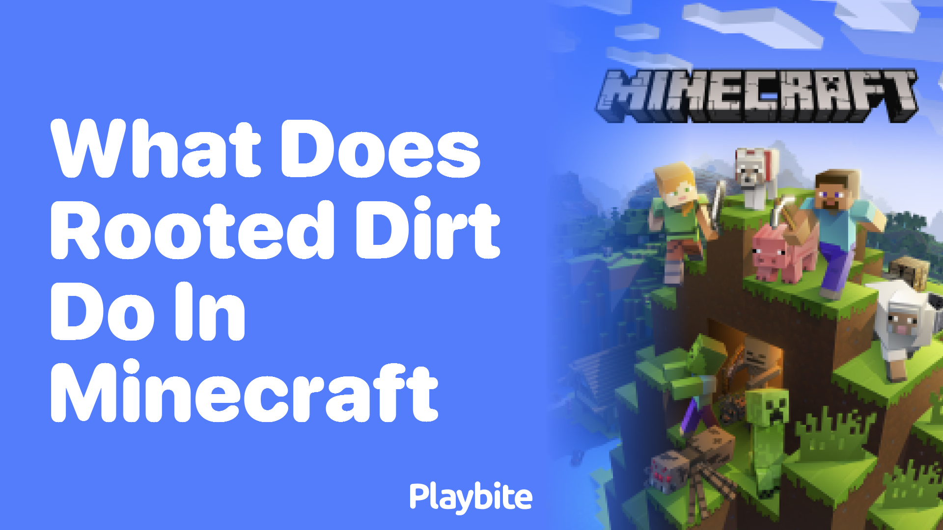 What Does Rooted Dirt Do in Minecraft? - Playbite