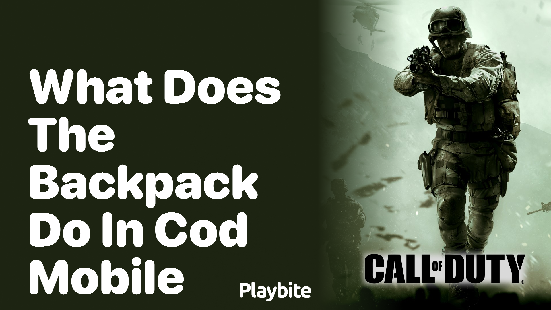 What Does the Backpack Do in COD Mobile? - Playbite