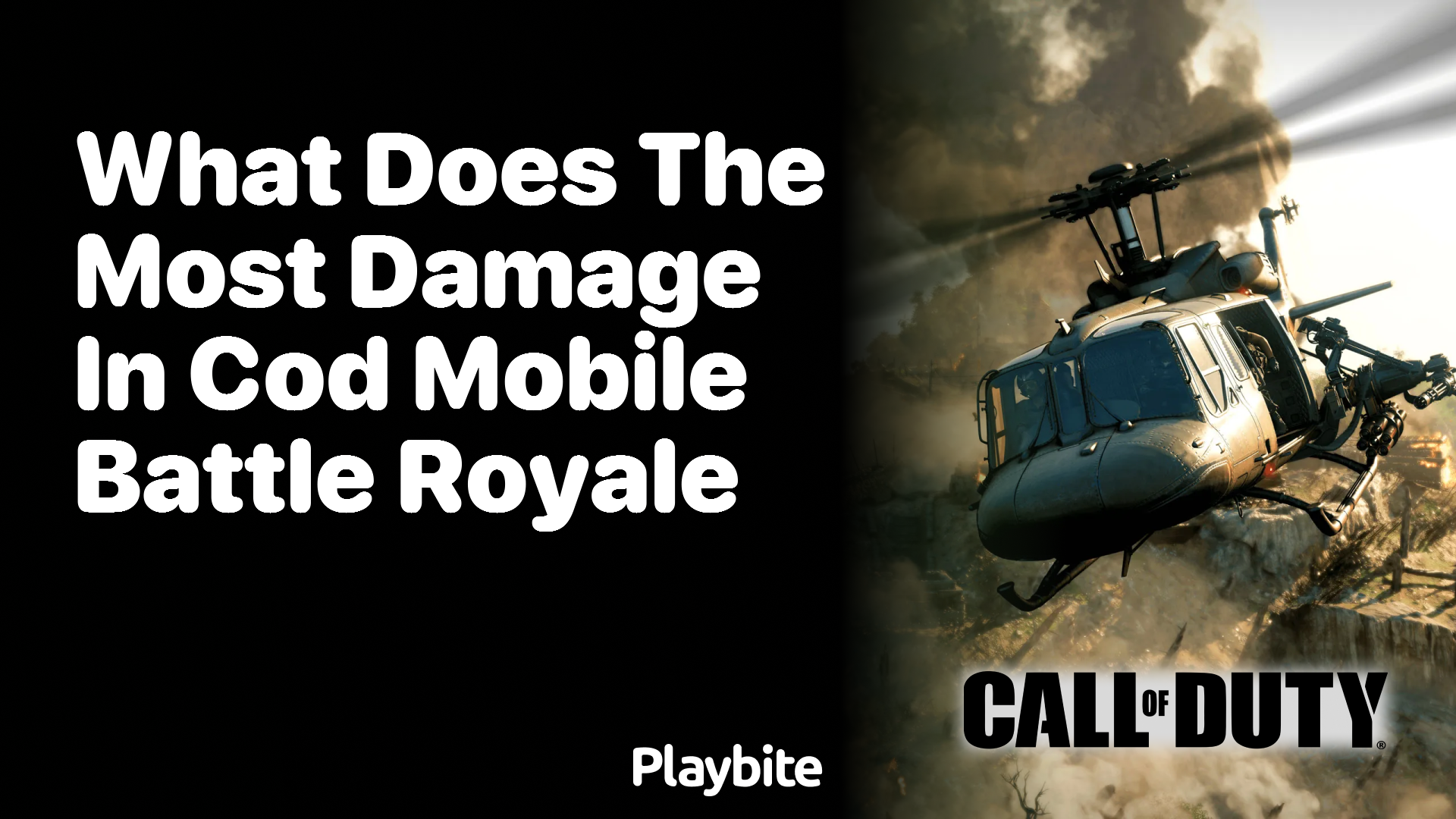 What Does the Most Damage in CoD Mobile Battle Royale? - Playbite
