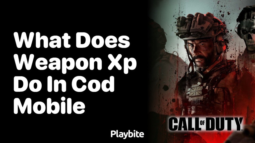 What Does Weapon XP Do in CoD Mobile? - Playbite