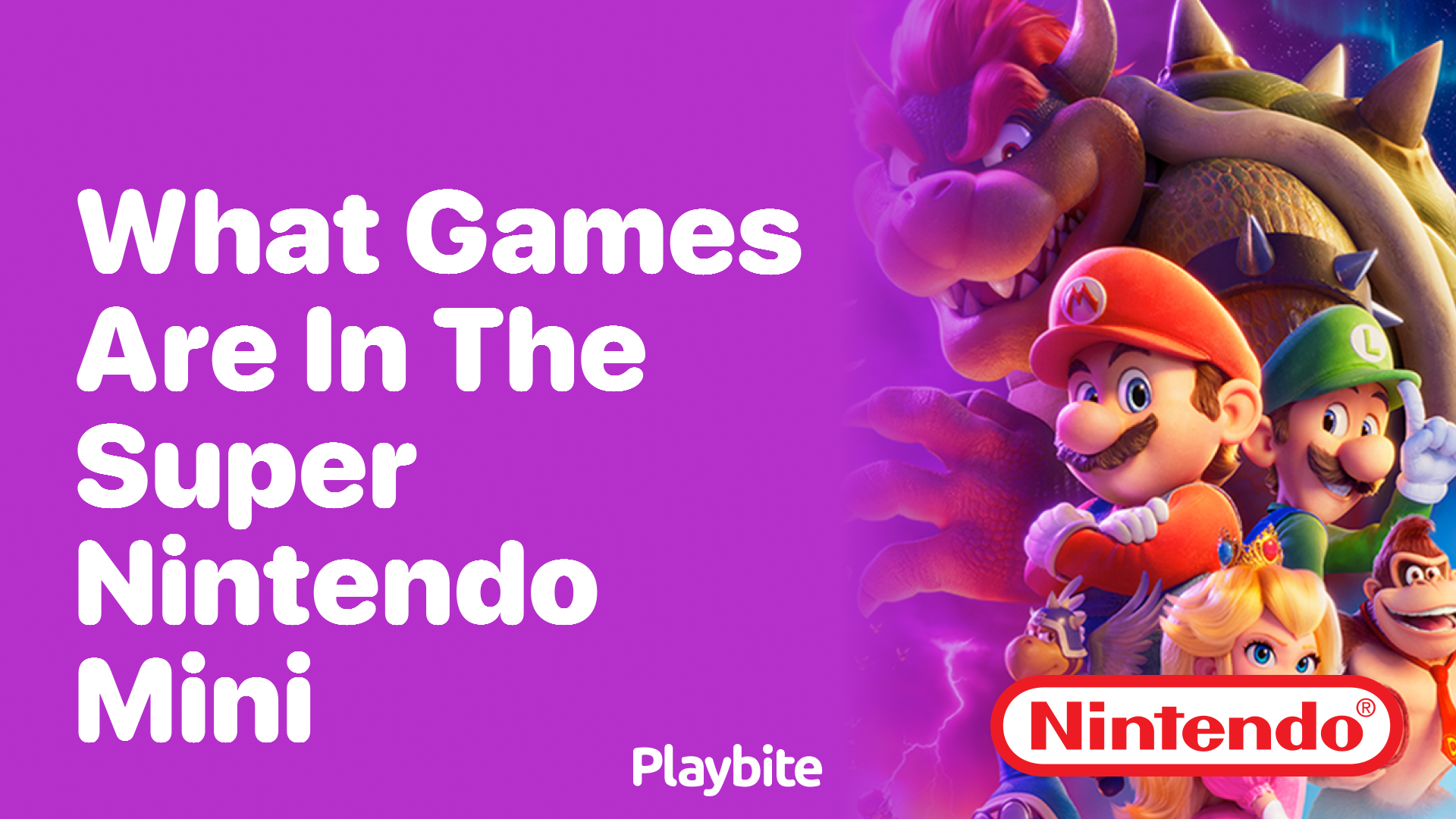 What Games Are in the Super Nintendo Mini? - Playbite