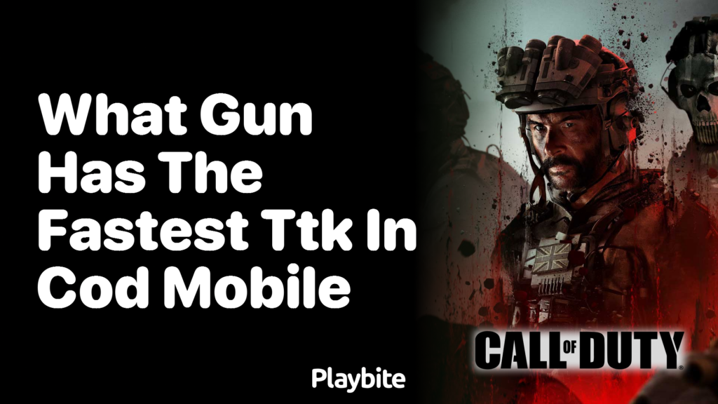 What Gun Boasts the Fastest TTK in CoD Mobile? - Playbite