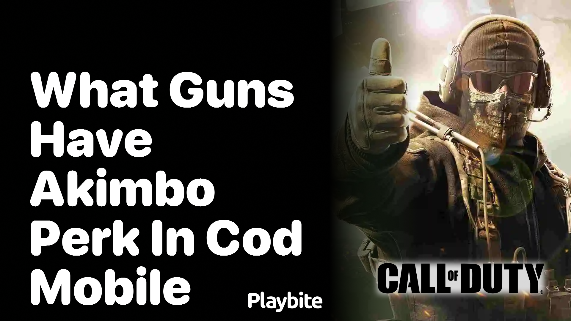 What Guns Have the Akimbo Perk in COD Mobile? - Playbite