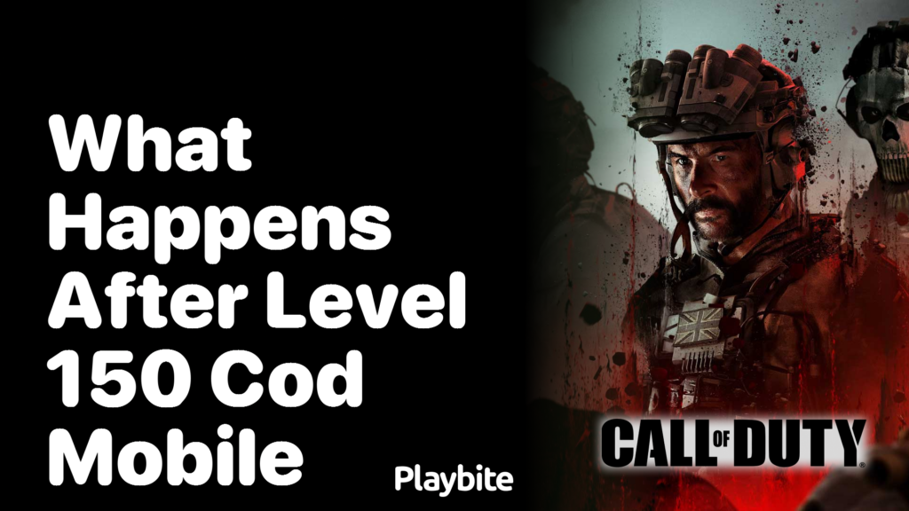 What Happens After Reaching Level 150 in Call of Duty Mobile? - Playbite