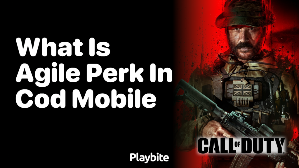 What is the Agile Perk in COD Mobile? - Playbite