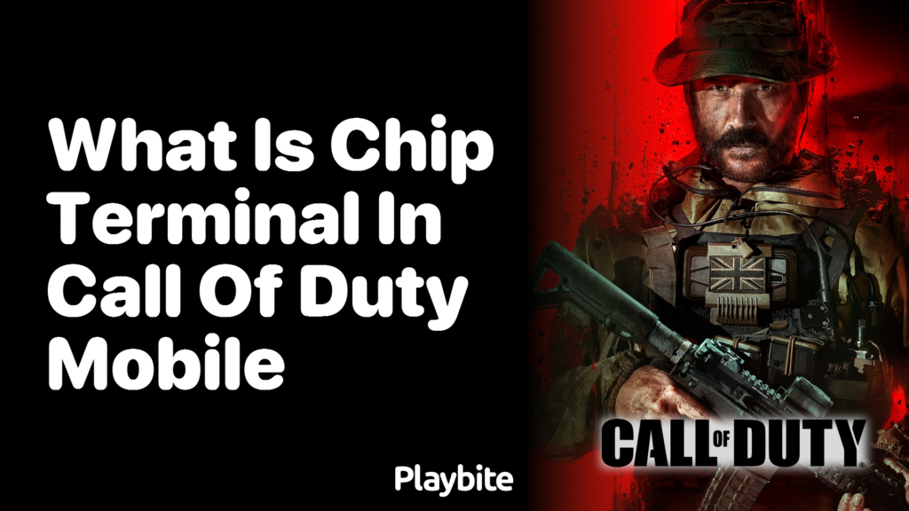 What is Chip Terminal in Call of Duty Mobile? - Playbite