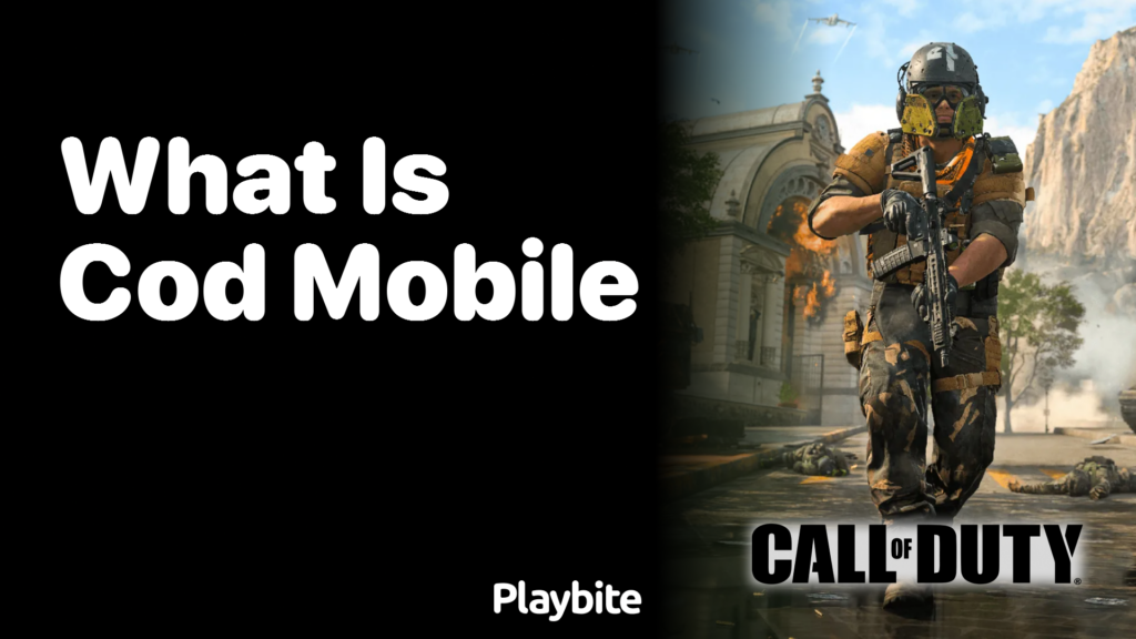 What Is COD Mobile? Unveiling the Thrill of Call of Duty on Mobile ...