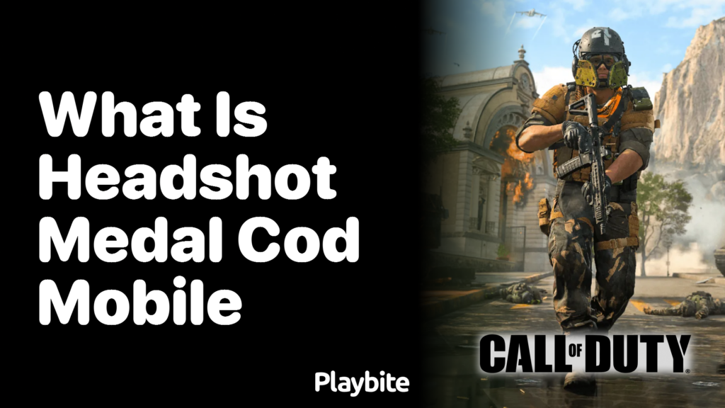 What Is a Headshot Medal in COD Mobile? - Playbite