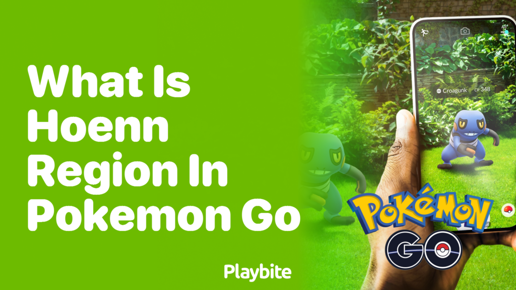 What is the Hoenn Region in Pokémon GO? - Playbite