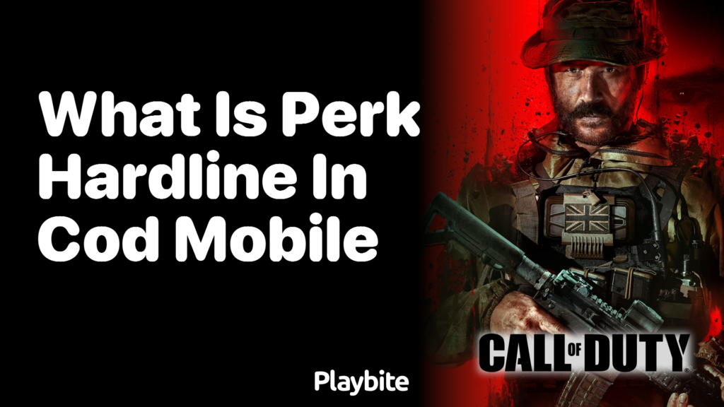 What is Perk Hardline in COD Mobile? - Playbite