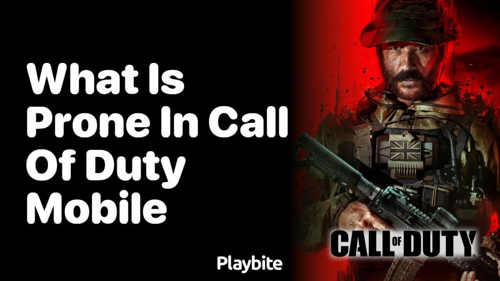 What Does Prone Mean in Call of Duty Mobile? - Playbite