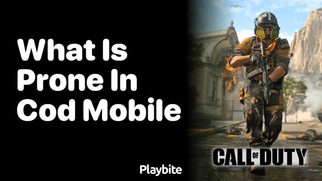 What is Prone in COD Mobile? - Playbite