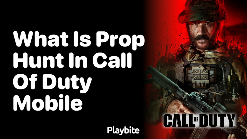 What Is Prop Hunt in Call of Duty Mobile? - Playbite
