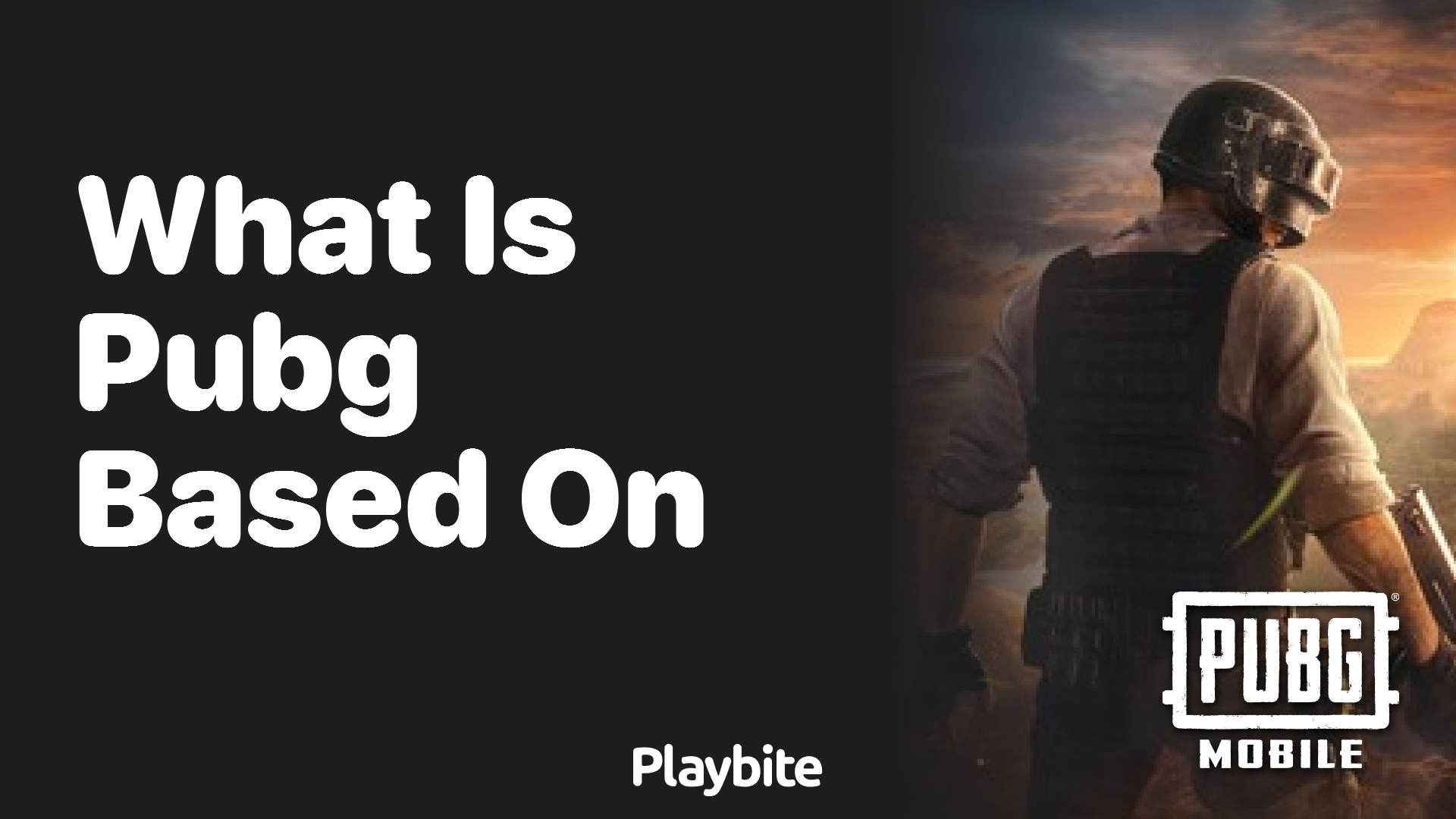 What is PUBG Based On? Unlocking the Battle Royale Mystery - Playbite