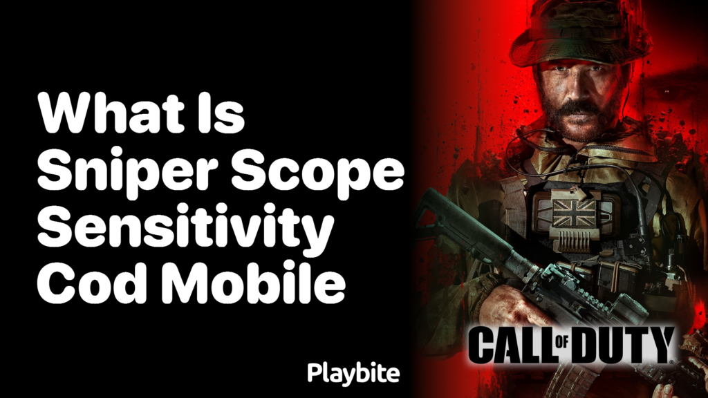 What Is Sniper Scope Sensitivity in COD Mobile? - Playbite