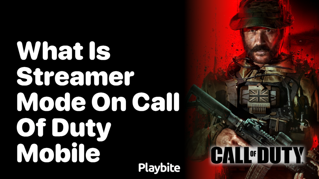 What Is Streamer Mode On Call Of Duty Mobile Playbite