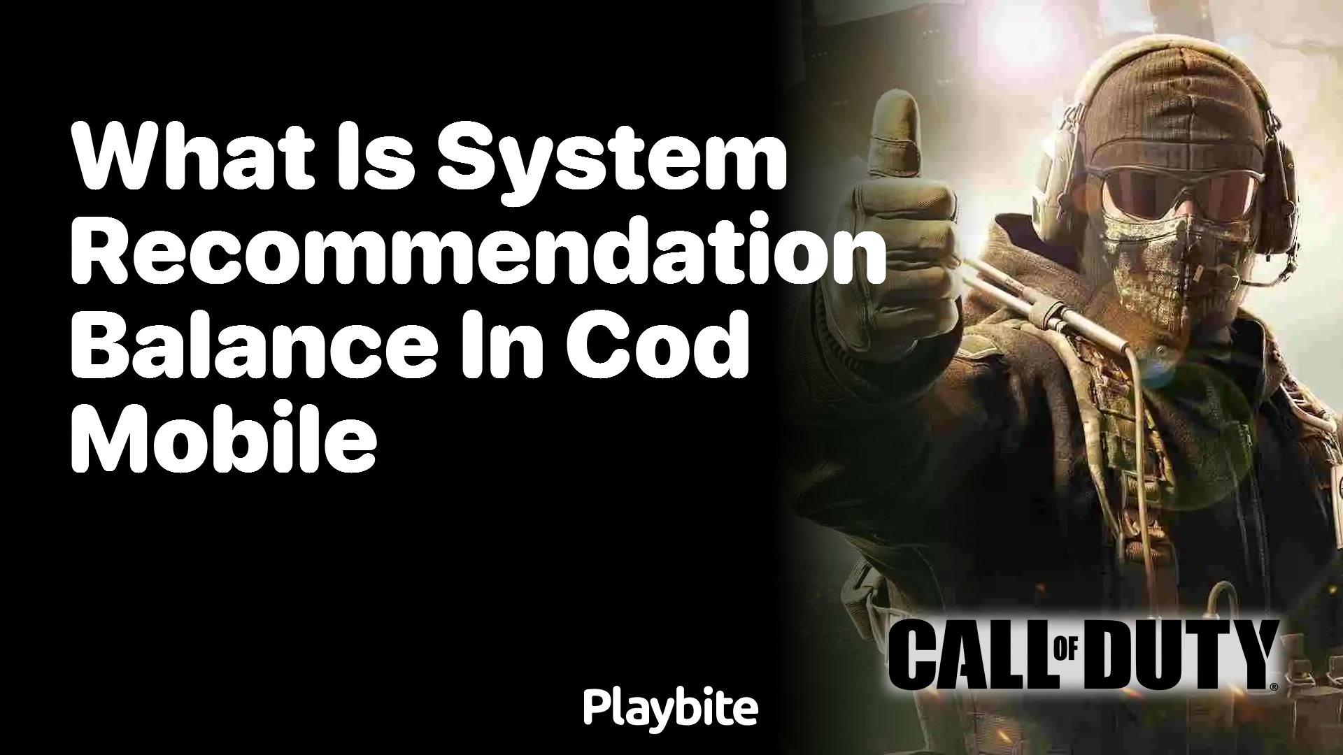 Understanding System Recommendation Balance in COD Mobile - Playbite