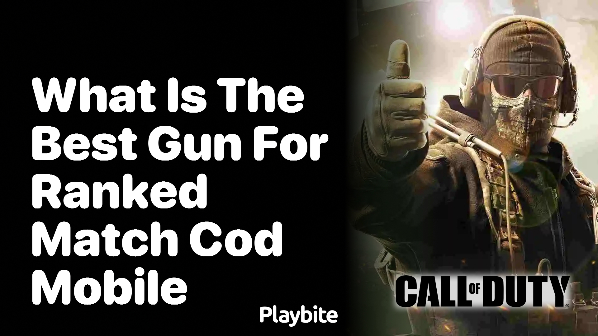 What is the Best Gun for Ranked Match in COD Mobile? - Playbite