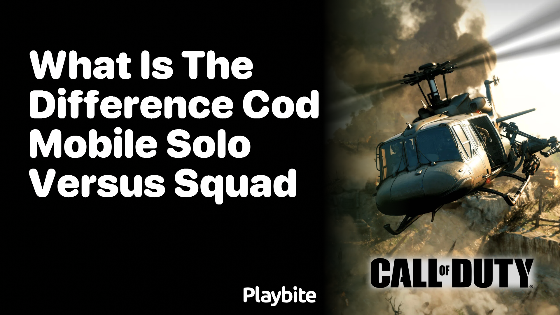 What Is the Difference Between COD Mobile Solo Versus Squad? - Playbite