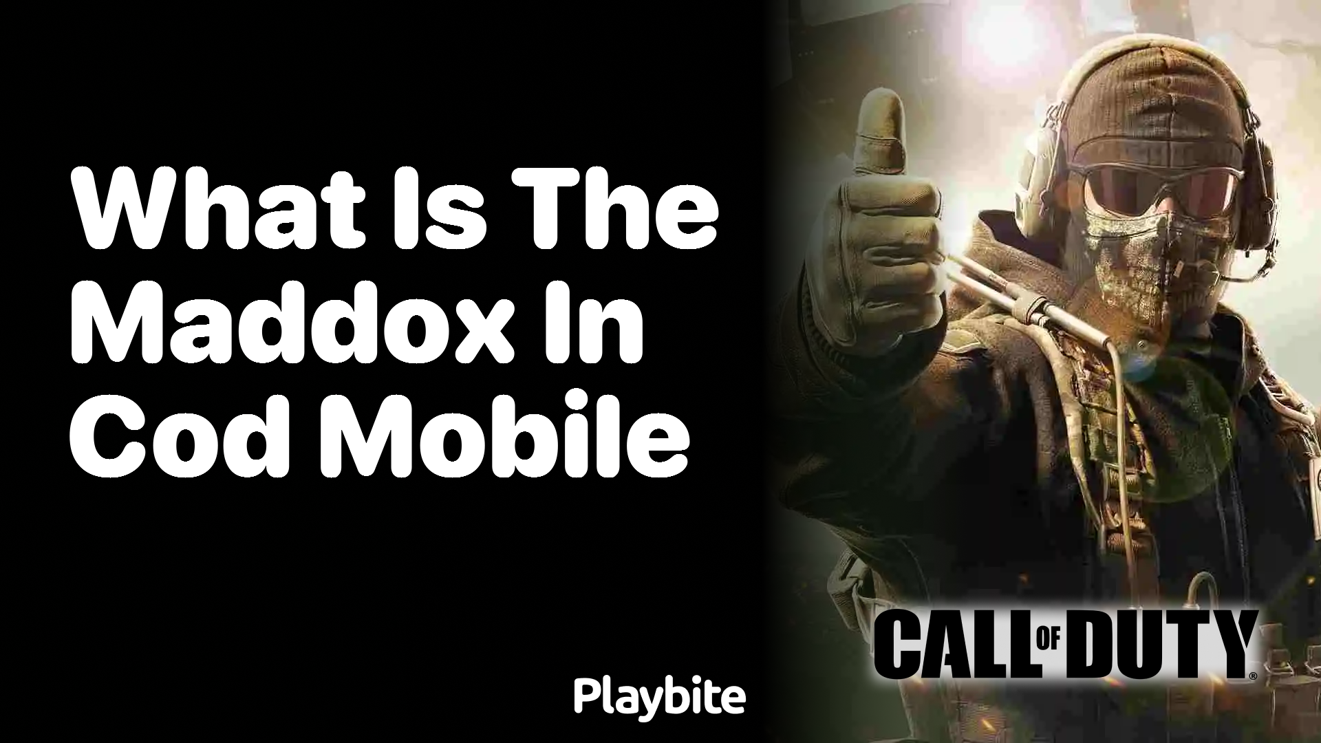 What is the Maddox in CoD Mobile? - Playbite