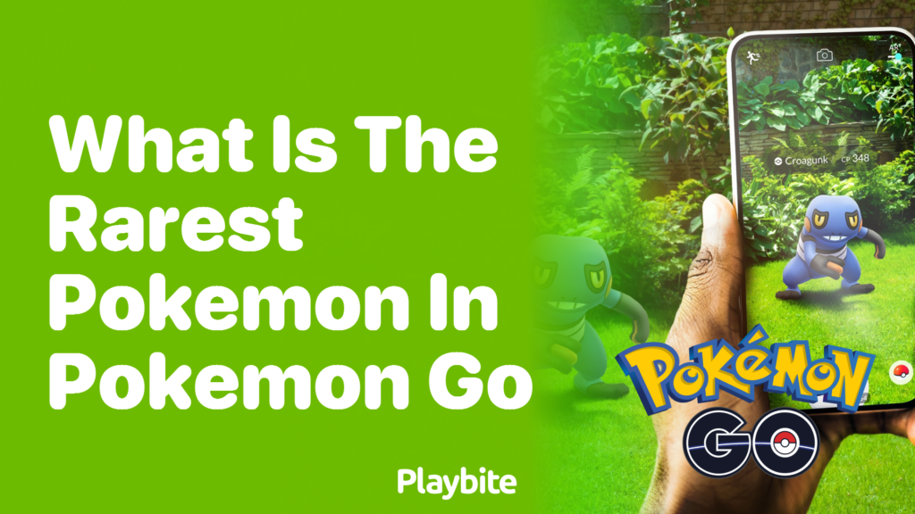What is the Rarest Pokemon in Pokemon GO? - Playbite
