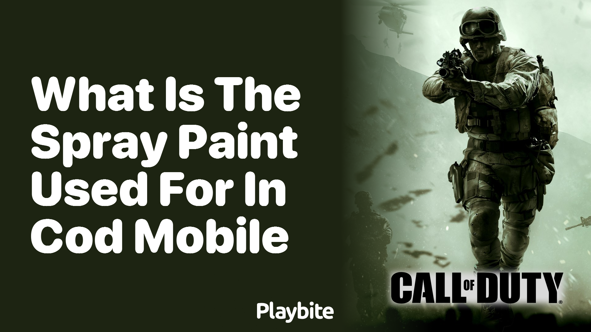 What Is the Spray Paint Used for in COD Mobile? - Playbite