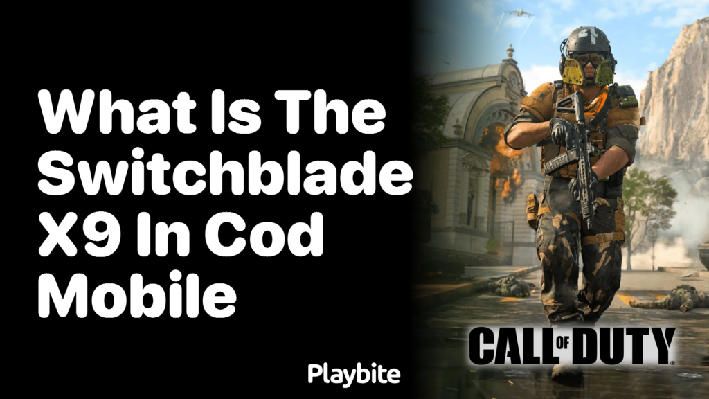 What is the Switchblade X9 in COD Mobile? - Playbite