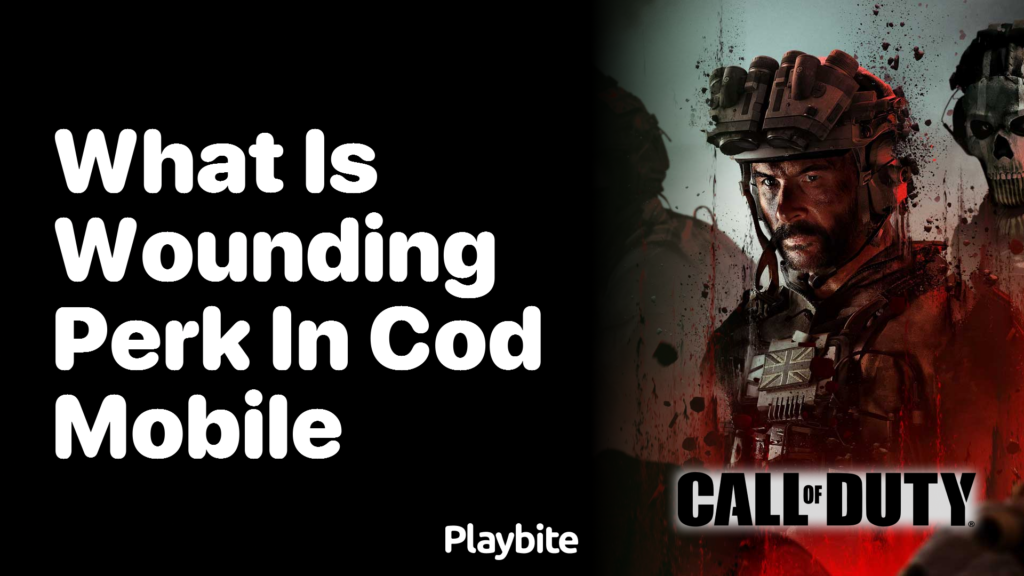What Is the Wounding Perk in COD Mobile? - Playbite