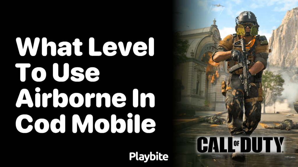 What Level to Use Airborne in CoD Mobile? - Playbite