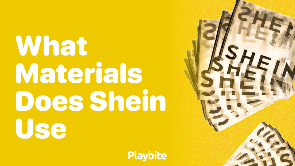 What Materials Does SHEIN Use in Their Clothing? - Playbite