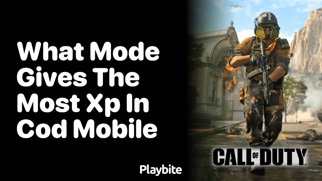 What Mode Gives The Most Xp In Cod Mobile Unlock The Secrets To Fast Levelling Playbite