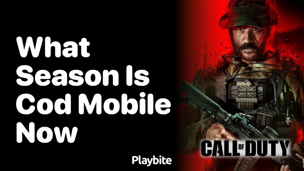 What Season is COD Mobile Currently In? - Playbite