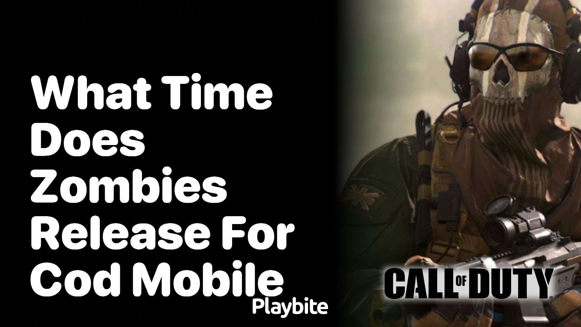 What Time Does Zombies Release For Cod Mobile Playbite