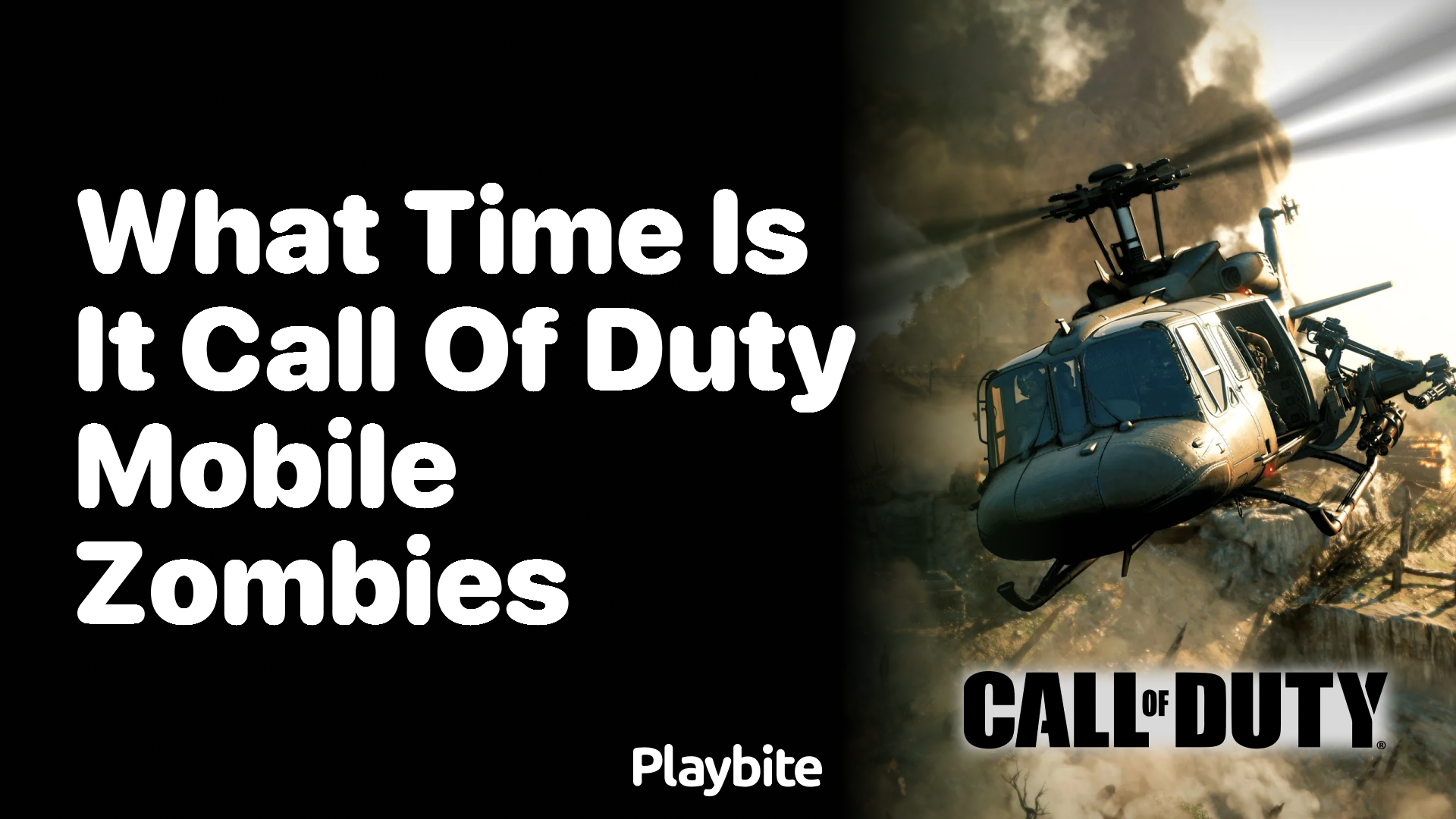 What Time Is It For Call Of Duty Mobile Zombies Playbite