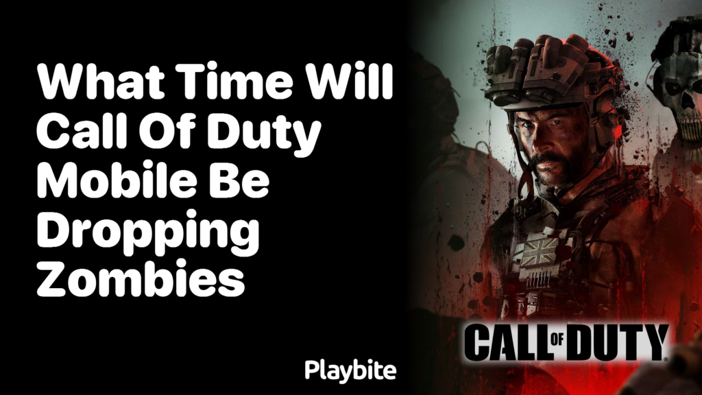 What Time Will Call of Duty Mobile Be Dropping Zombies? - Playbite