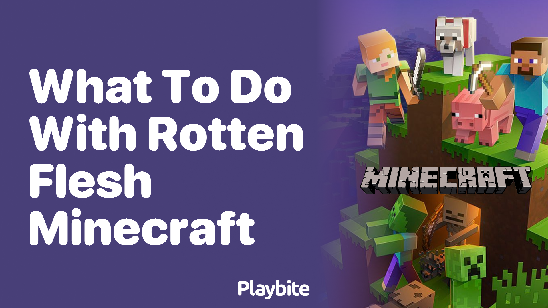 What to Do with Rotten Flesh in Minecraft - Playbite