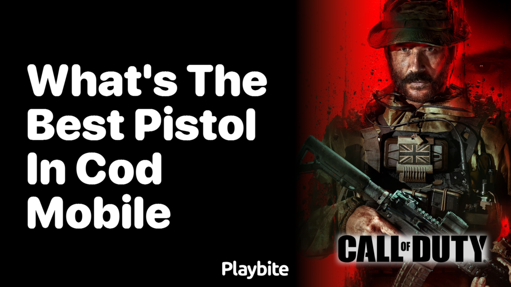 What's the Best Pistol in COD Mobile? - Playbite