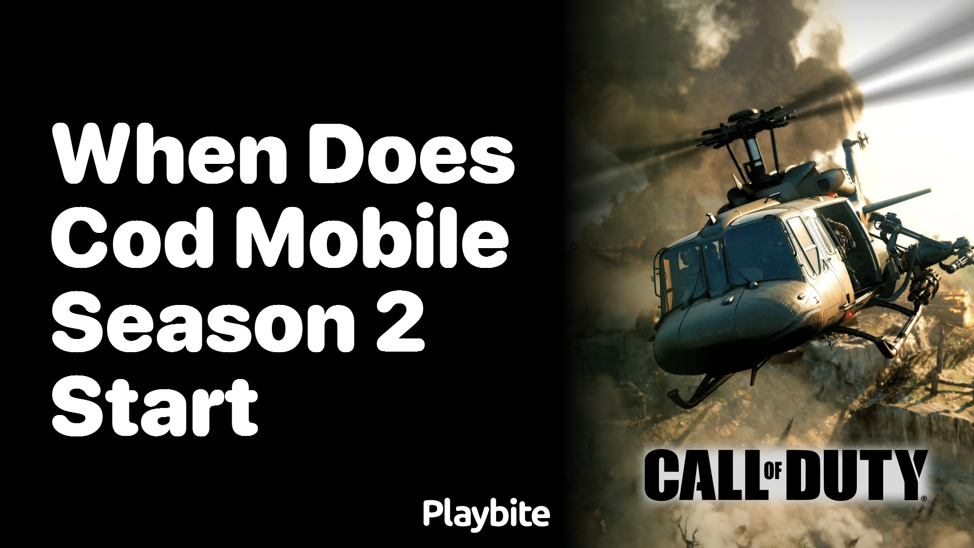 When Does COD Mobile Season 2 Start? Get All The Details! - Playbite