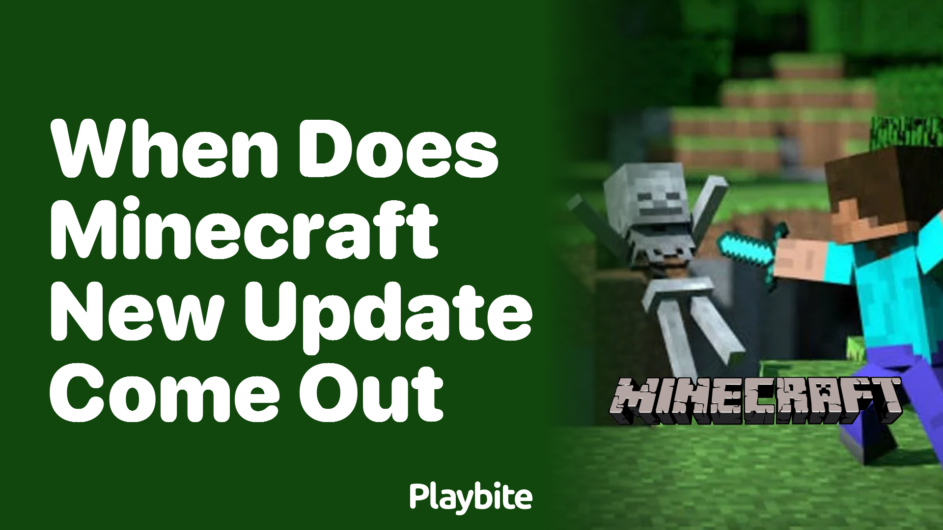 When Does the New Minecraft Update Come Out? - Playbite